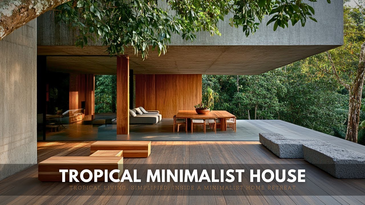 Living the Tropical Minimalist Dream: Simple, Beautiful Spaces - YouTube