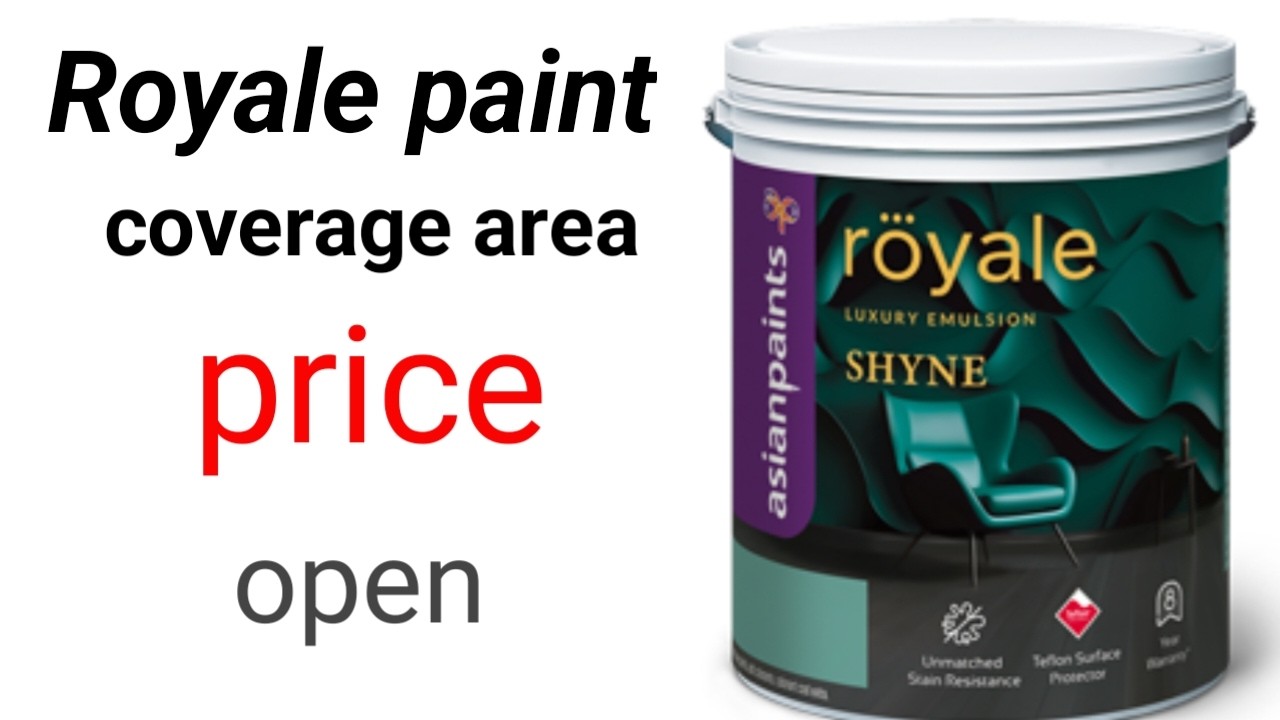 How to open Asian paints royal bucket|royale shyne coverage area|sign ...