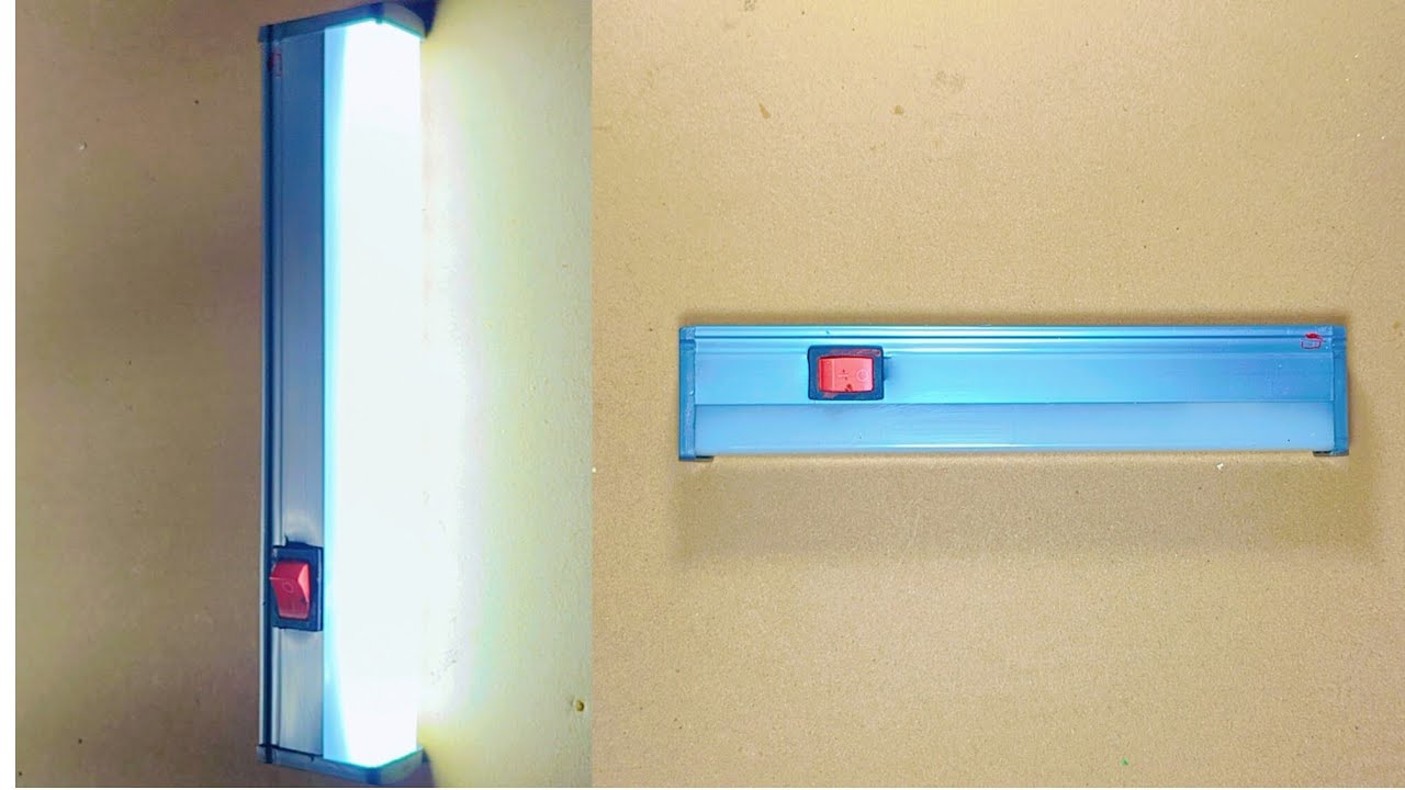 mini emergency light making with old LED tube light/#ledlights # ...