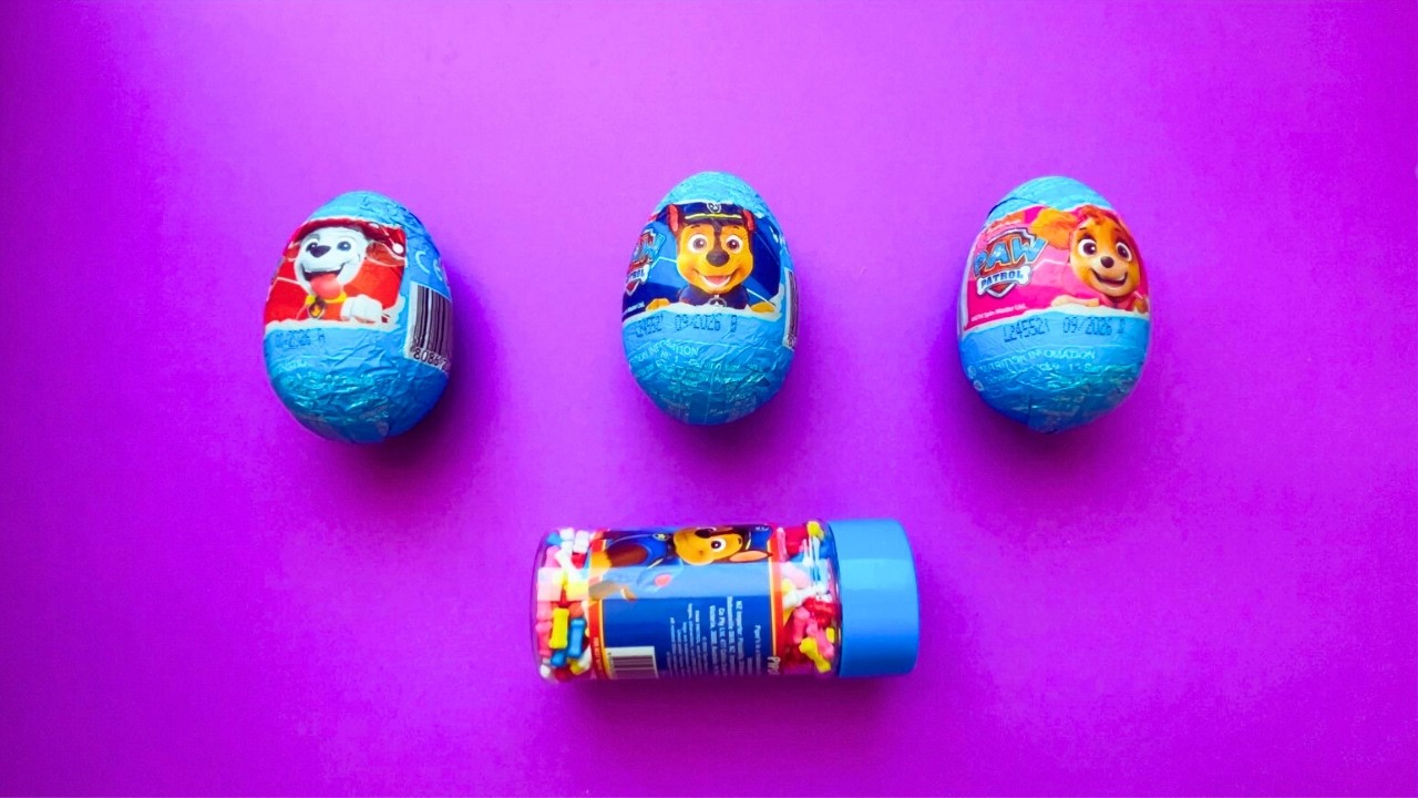 Unboxing Paw Patrol Surprise Egg ASMR Toy Surprise Inside Marshall vs ...