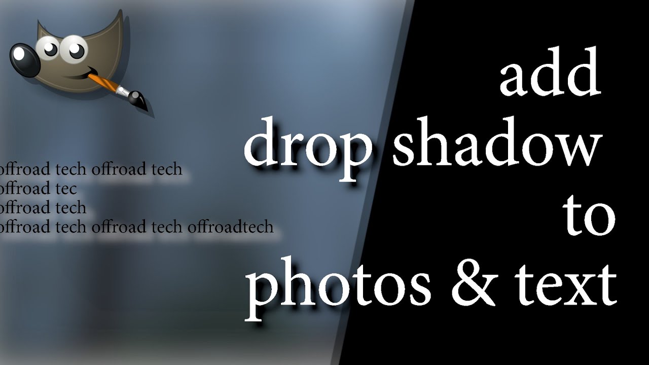 How To Add Drop Shadow To Text Photos Gimp Tutorial 002 YouTube How To Add Drop Shadow To Text Photos Gimp Tutorial 002 YouTube