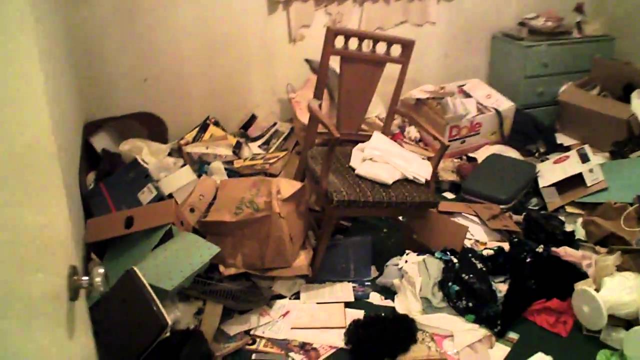 Disgusting Hoarder House Demo - 7041 Minerva - YouTube