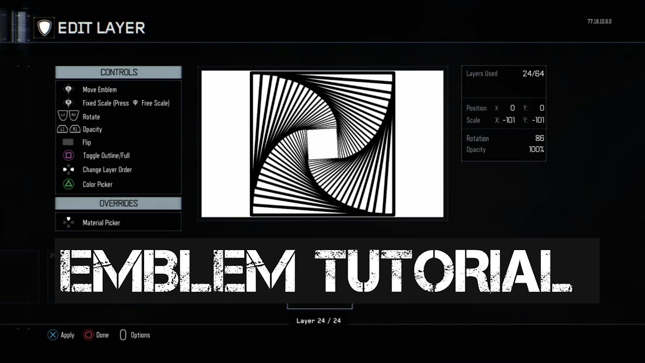 CoD Bo3: Easy illusion Emblem Tutorial #3 - YouTube