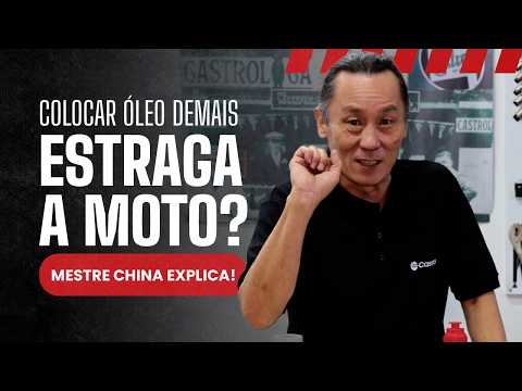 Colocar óleo demais no motor estraga a moto? Mestre China explica!
