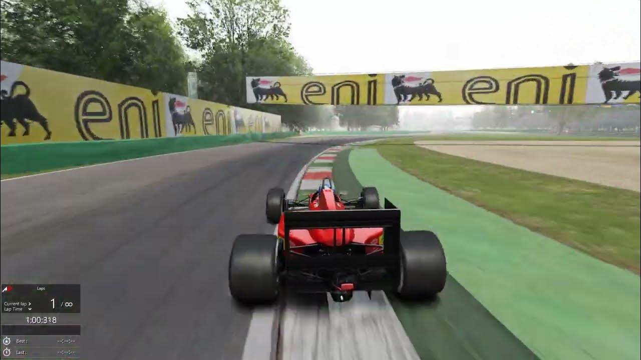 Assetto Corsa Monza Formula RSS 1986 V6 v1 World Record 1:24.631 Chase Cam - YouTube