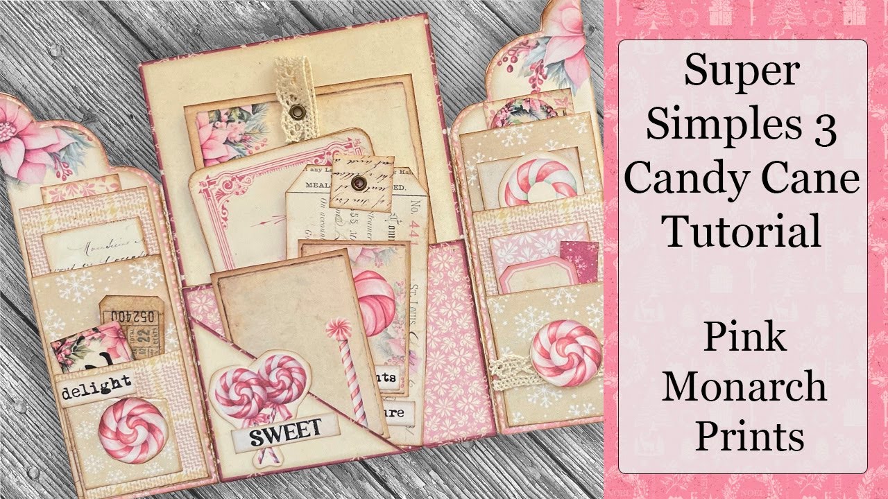 Super Simples 3 Candy Cane Tutorial AND a Fussy Cut FREEBIE. Fun ...