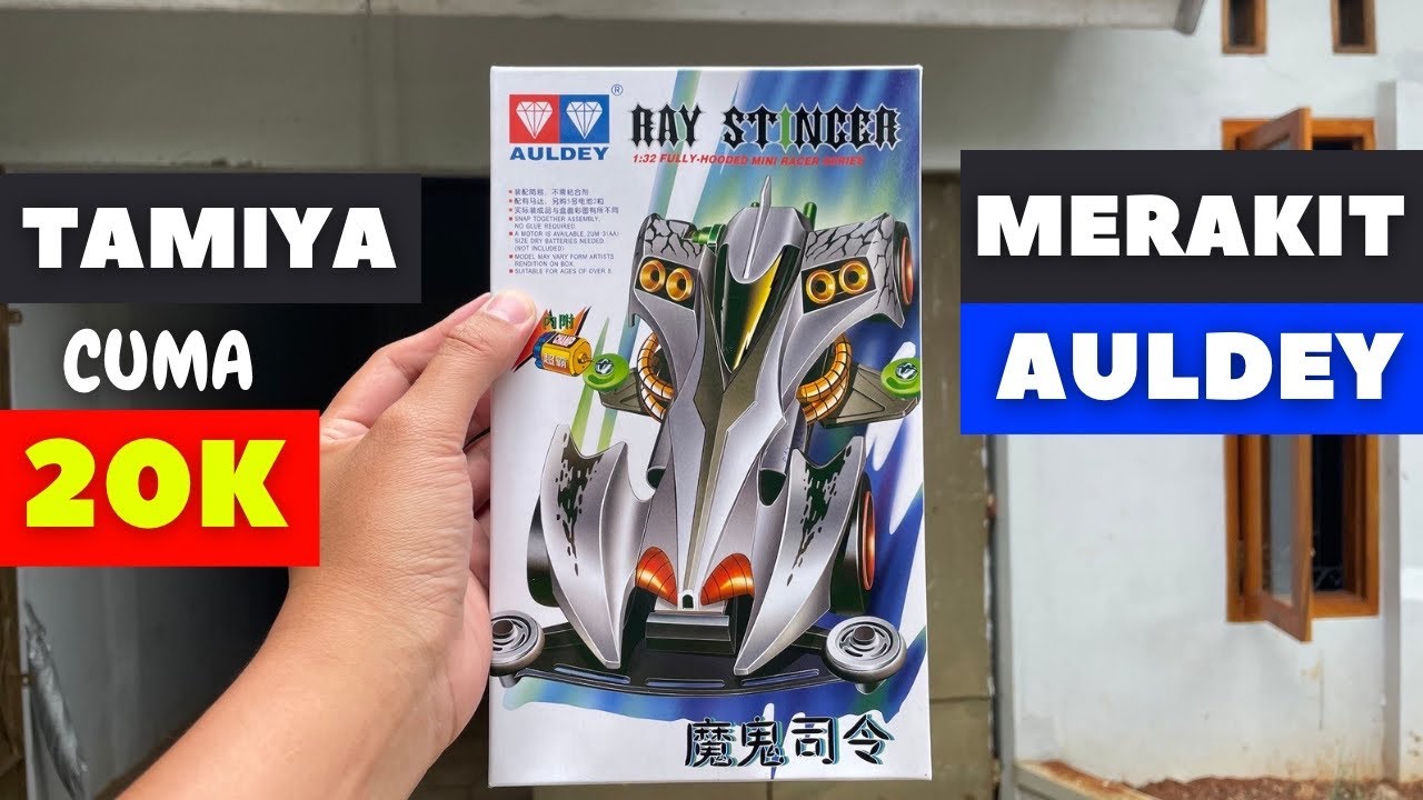 20 Ribuan!! Unboxing Tamiya Auldey Ray Stinger - Cara Lengkap Merakit ...