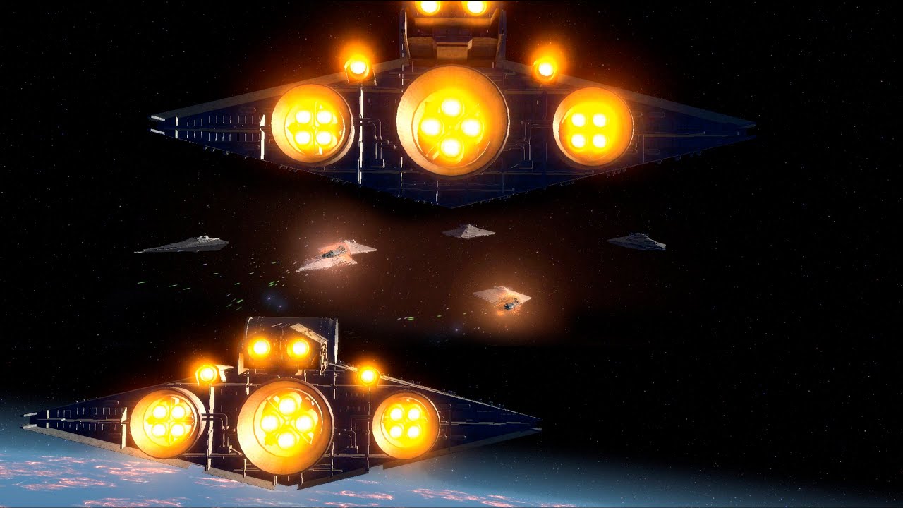 2 Praetor Battlecruisers vs 6 Resurgent Star Destroyers | Star Wars ...