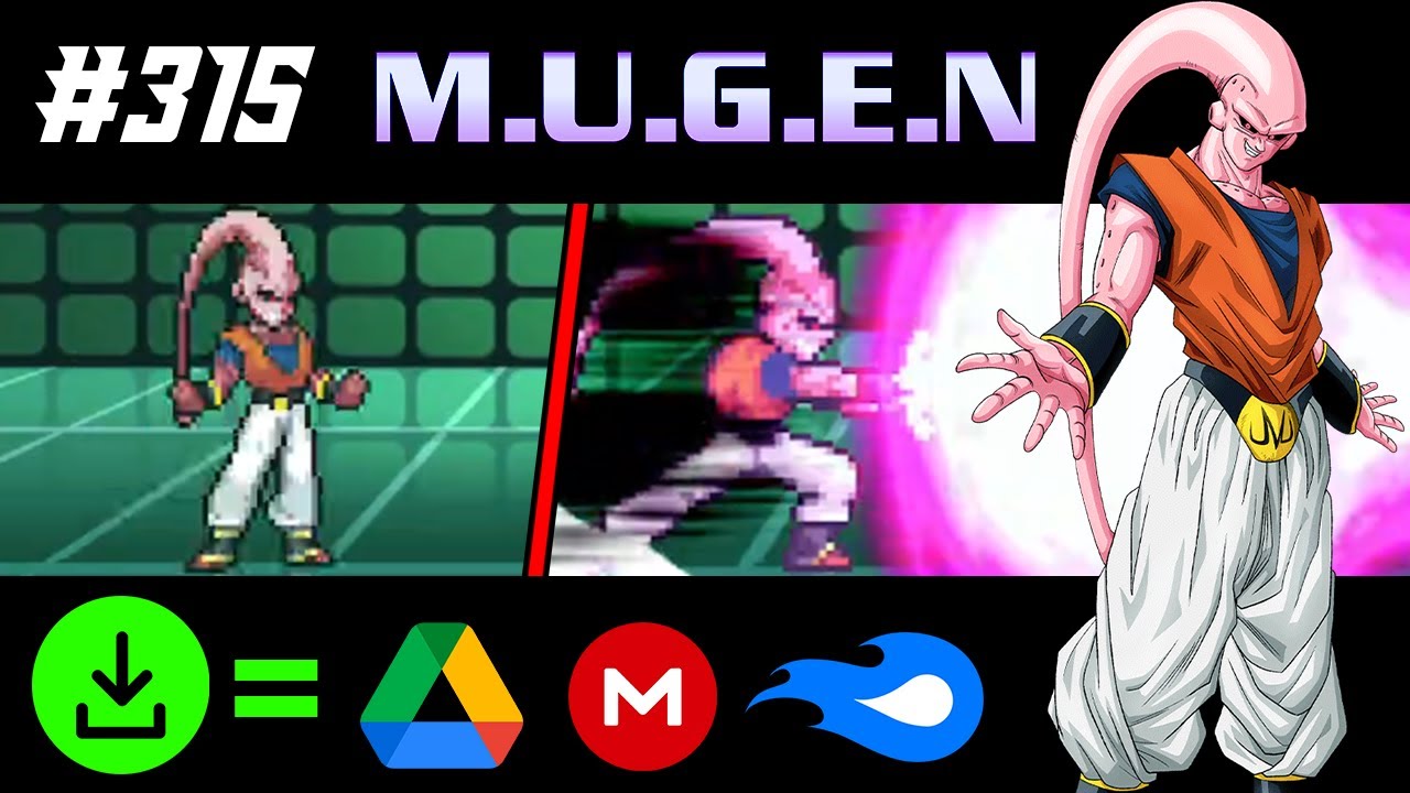 SUPER BUU (Gohan Absorbed) JUS CHAR SHOWCASE + DOWNLOAD | Mugen ...