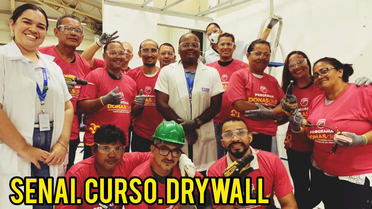 Amigos do curso de drywall. - YouTube