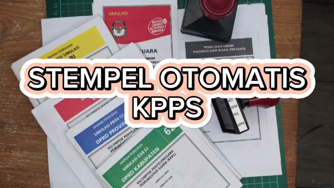 Simulasi Penggunaan Stempel Flash Untuk KPPS - YouTube