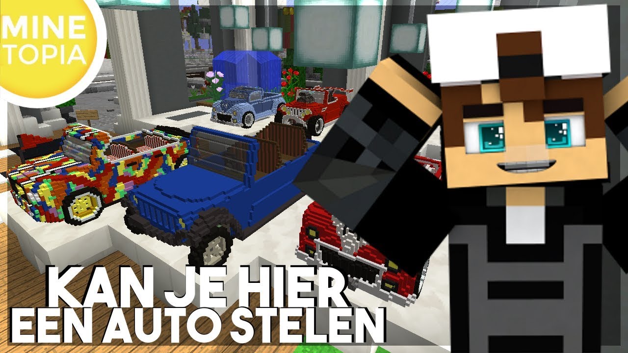 MineTopia #130 Kan je hier een auto stelen? Inbreken in Bennies - YouTube