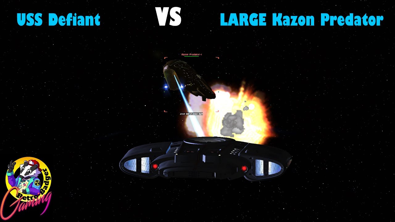 USS Defiant VS LARGE KAZON SHIP | Sisko In The Delta Quadrant | Star ...