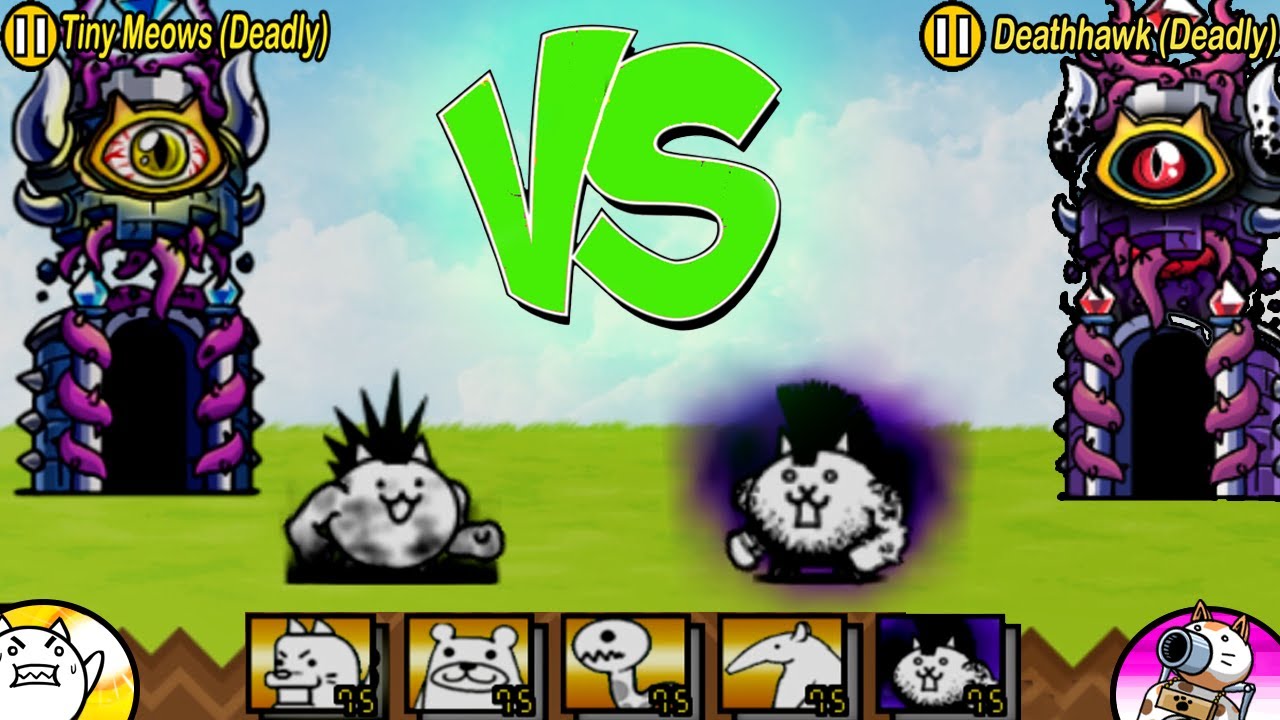 The Battle Cats - Li´l Mohawk Cat VS Manic Mohawk Cat (Tiny Meows ...