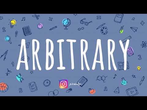 Arbitrary meaning | Word of the Day Learn | English Vocabulary - YouTube