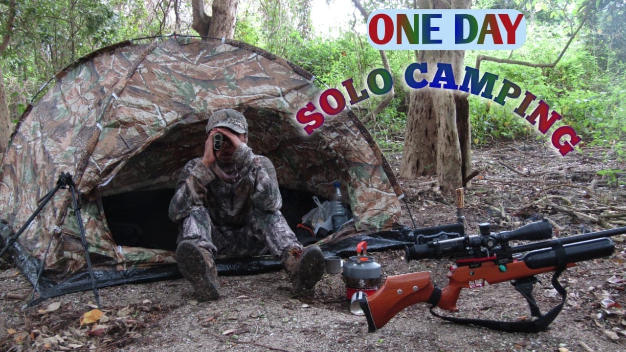 One Day Solo Camping And Hunting - YouTube