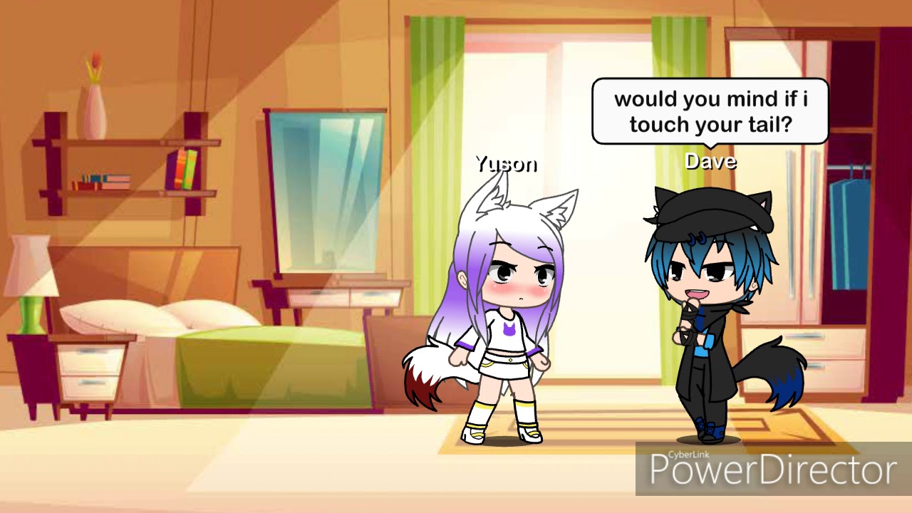 Tail touch gacha life - YouTube