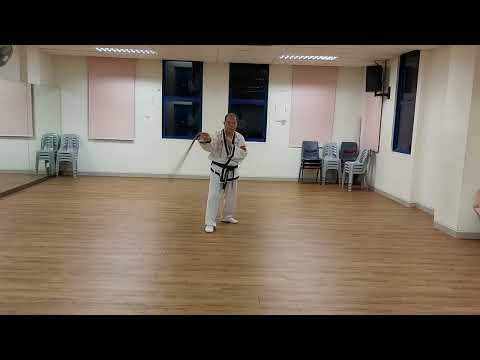 Dan Jang Dolriki (Cane Rotation) -Chiefmaster Dennis Chua Hanmudo Association Singapore