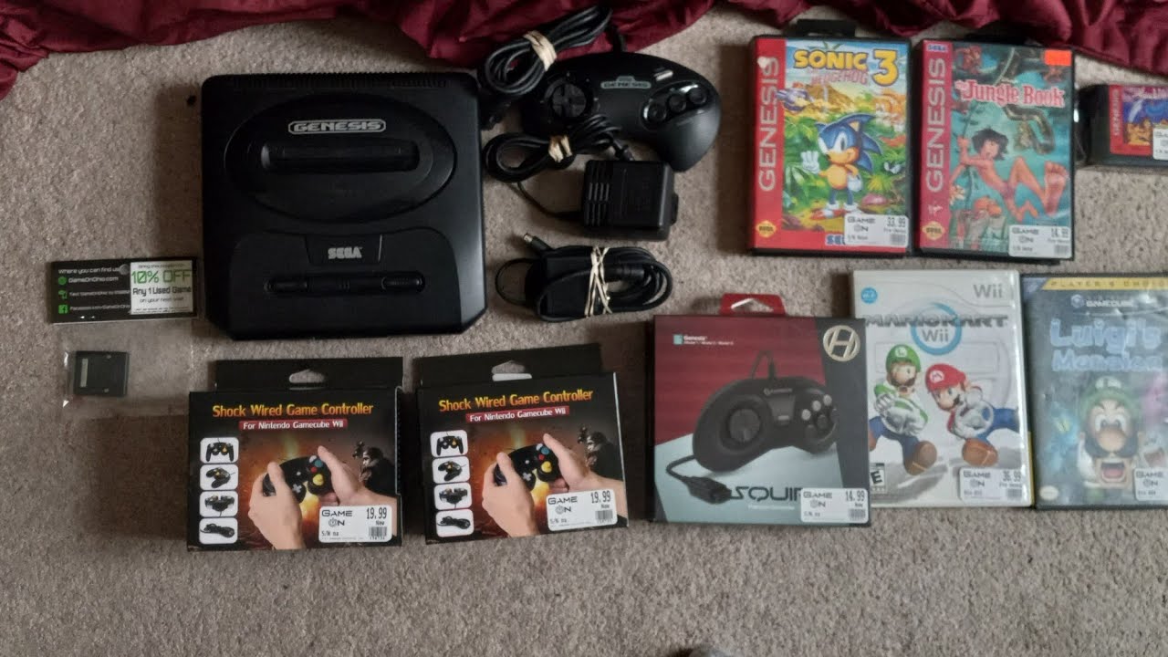 Sega Genesis Model 2 Unboxing + Game On Haul - YouTube