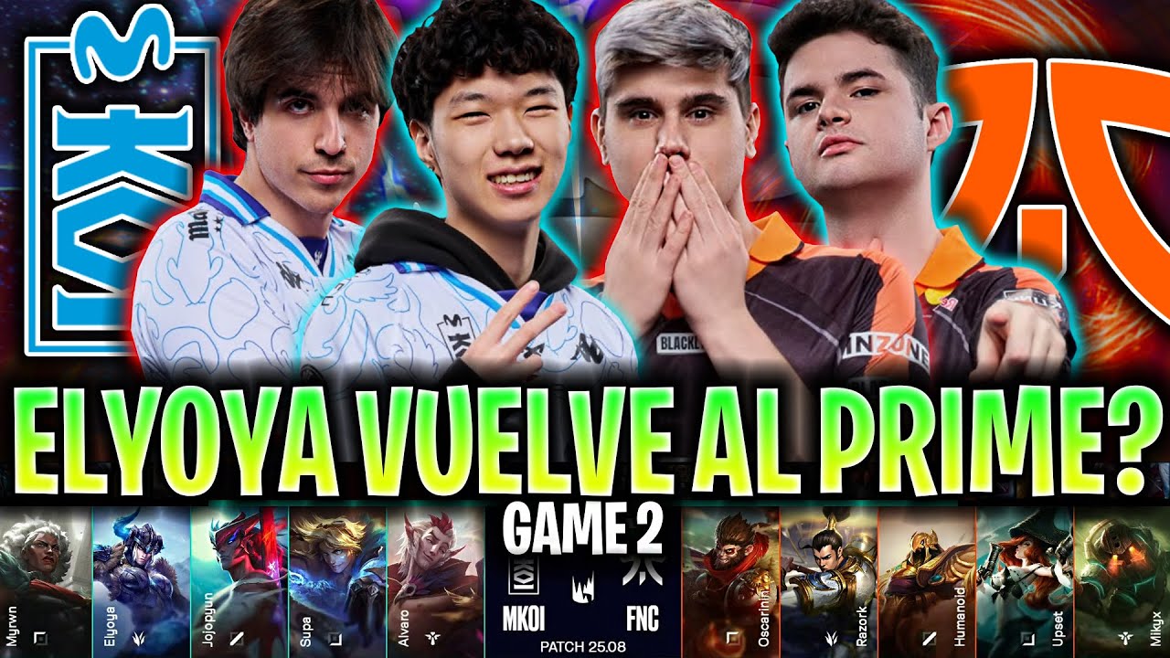 ELYOYA VUELVE A SU PRIME CON KOI?😱JOJO YONE GOD!🔥 - KOI vs FNC Game 2 ...
