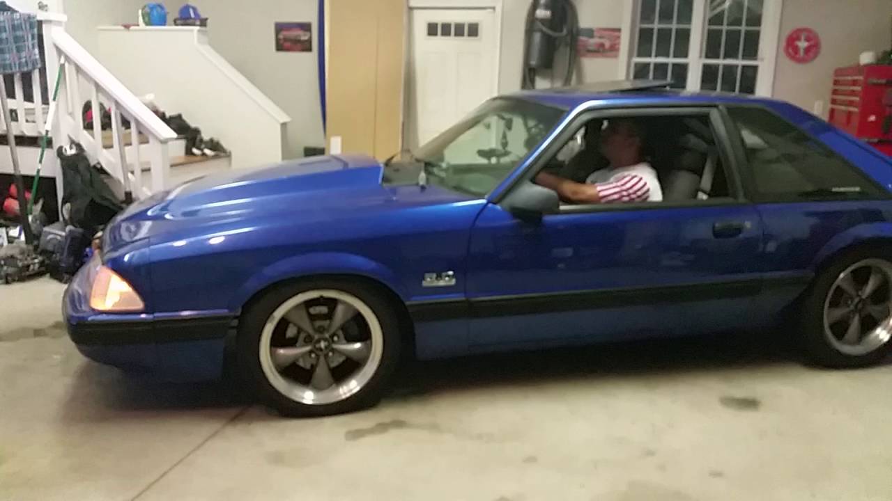 90 mustang 306 supercharged fun - YouTube