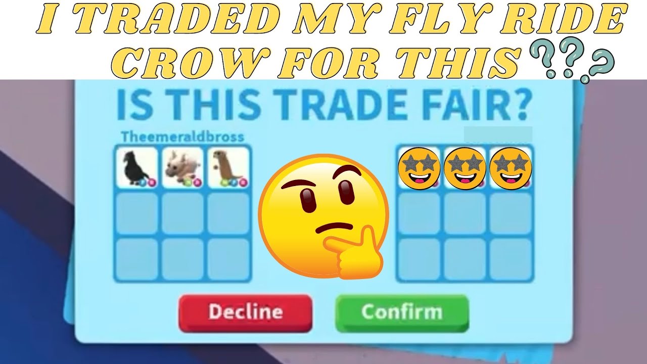 Seeing offers for my fly ride crow in adopt me! (Will I trade it) - YouTube