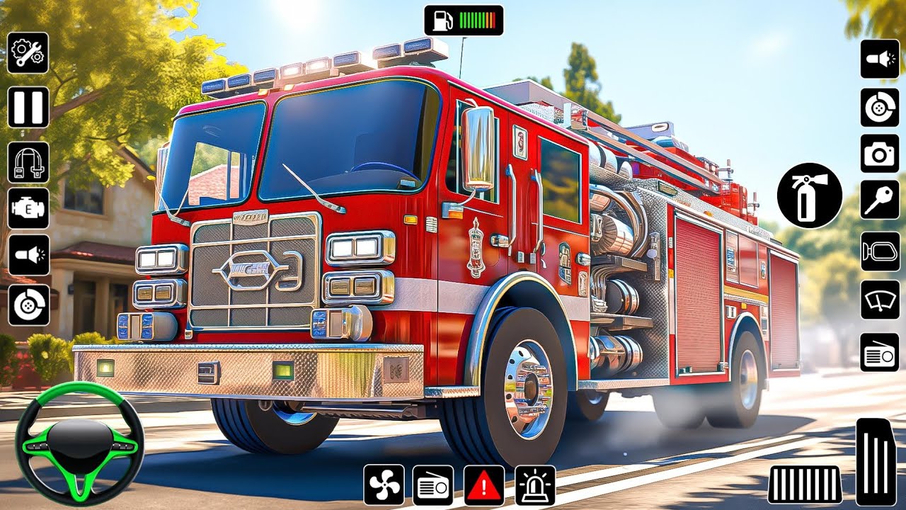 Fire Truck Drive Simulator - Real Fire Rescue 911 Emergency Fire Fire ...