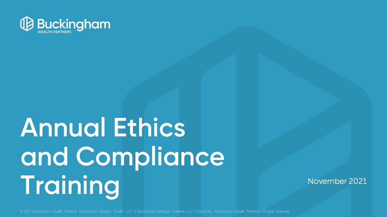 Annual Ethics and Compliance Training 2021 - YouTube