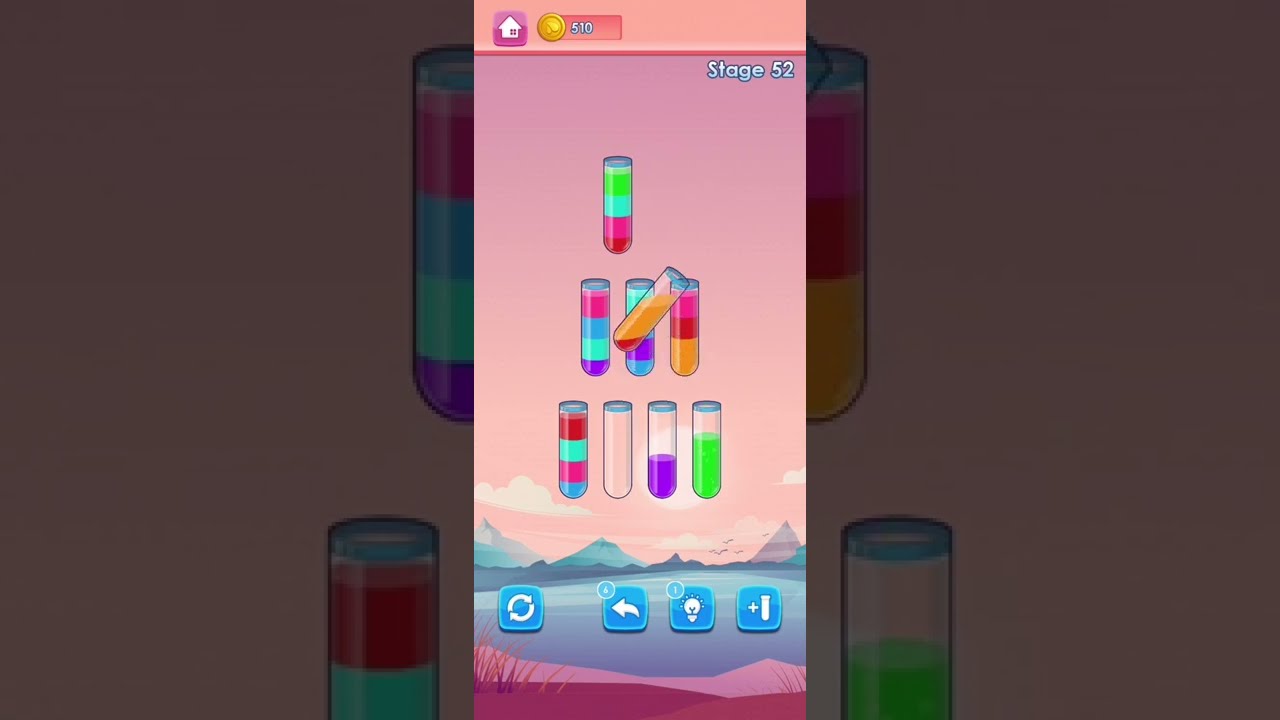Fun Water Sorting Level 52 Walkthrough Solution Android/iOS - YouTube