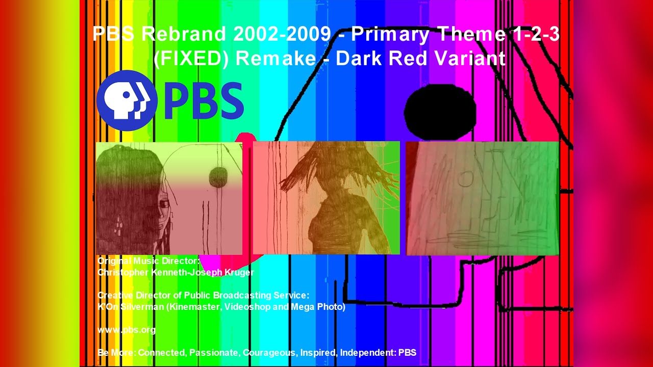 PBS Rebrand 2002 2009 - Primary Theme 1-2-3 (FIXED) Remake - Dark Red ...