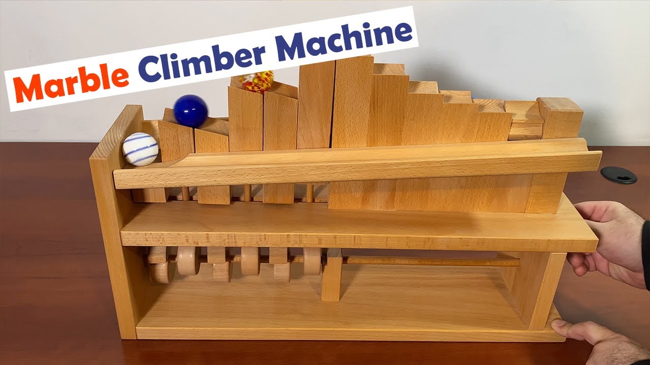 Hand-crank marble climber machine - Gadgetify - YouTube