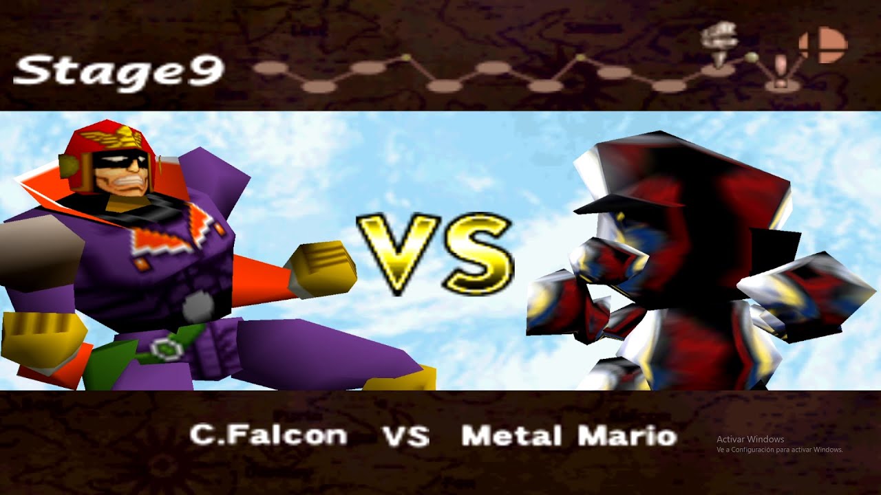 Super Smash Bros. Classic Mode (1P Game) – Captain Falcon Longplay (N64 ...