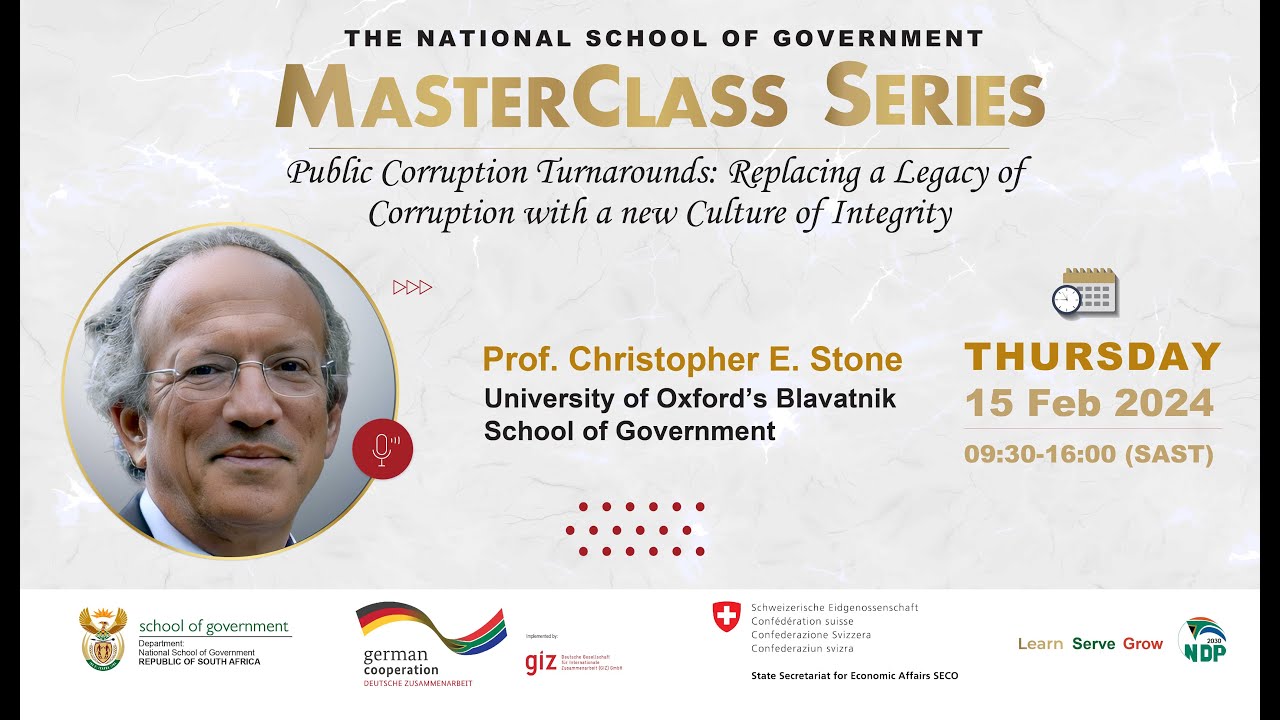 the NSG Masterclass with Prof. Christopher E. Stone - YouTube