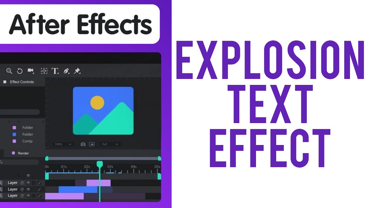 How to make a Explosion Text Effect in After Effects - YouTube