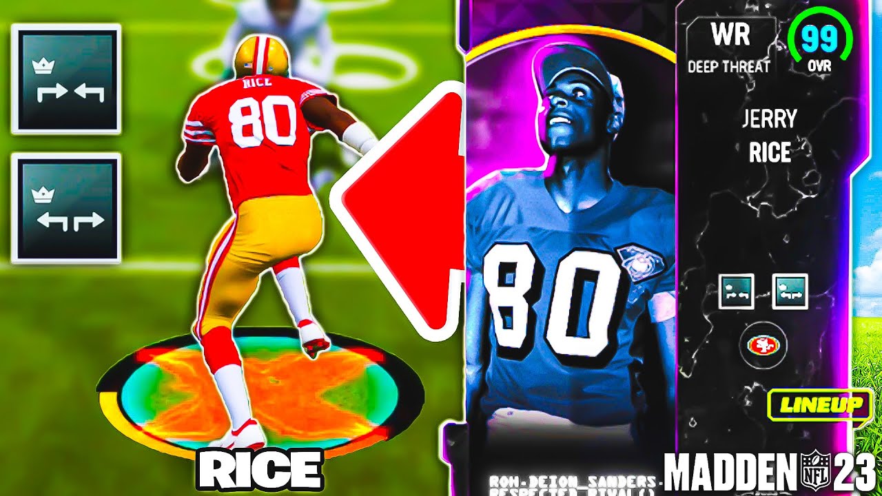 NEW JERRY RICE IS UNGUARDABLE (MADDEN 23 ULTIMATE TEAM) - YouTube