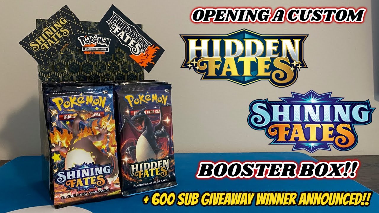 CUSTOM Hidden Fates & Shining Fates Booster Box Pokemon Card Opening ...