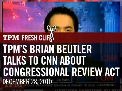 TPM's Brian Beutler Talks To CNN About Congressional Review Act - YouTube