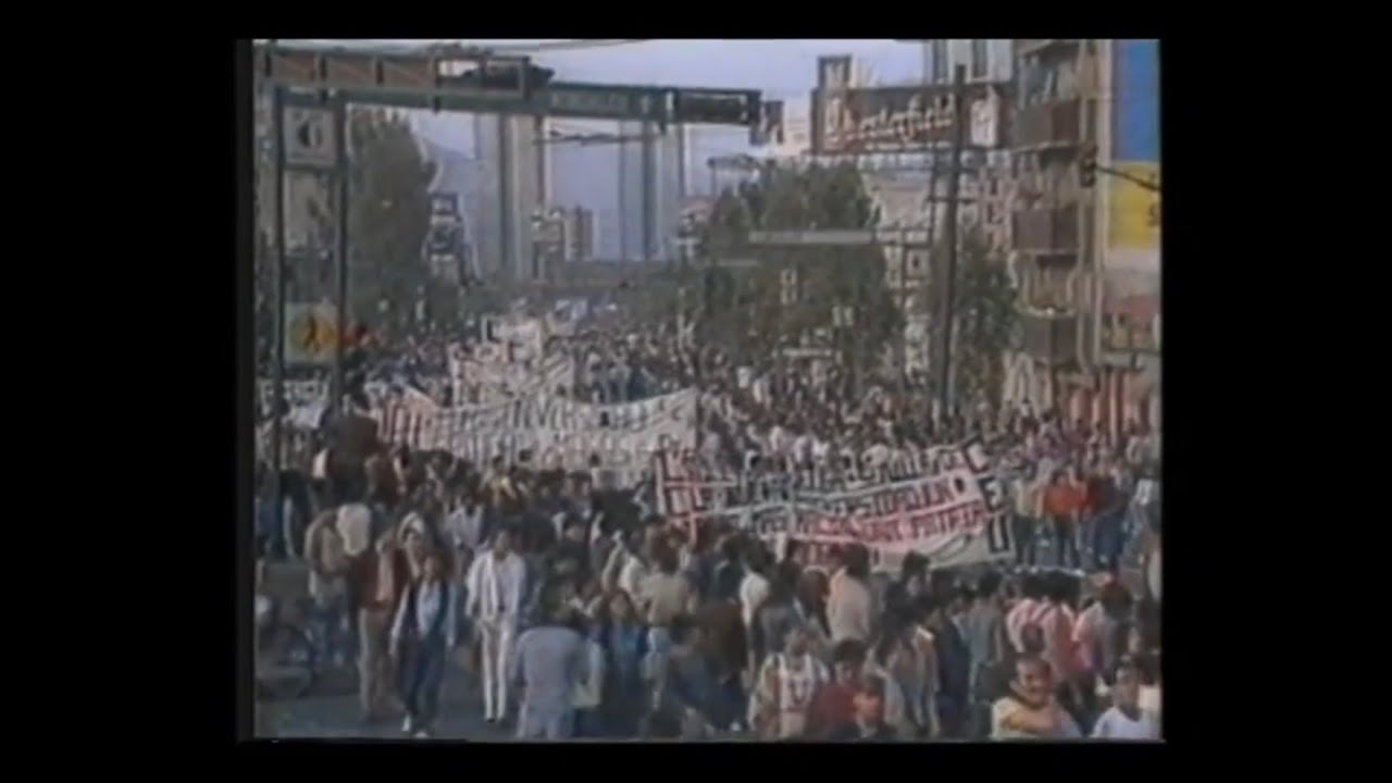 Mexico City Student Protests Of 1987 - YouTube