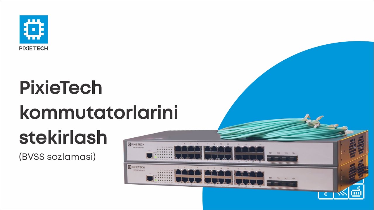 PiXiETECH kommutatorlarini stekirlash (BVSS sozlamasi) - YouTube