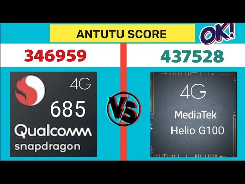 Snapdragon 685 🆚 Mediatek Helio G100 | Antutu Score - YouTube