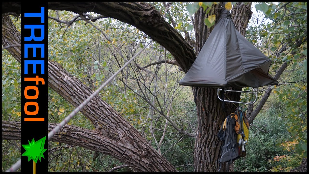 DIY Single Portaledge Review - (overnight tree climb) - YouTube