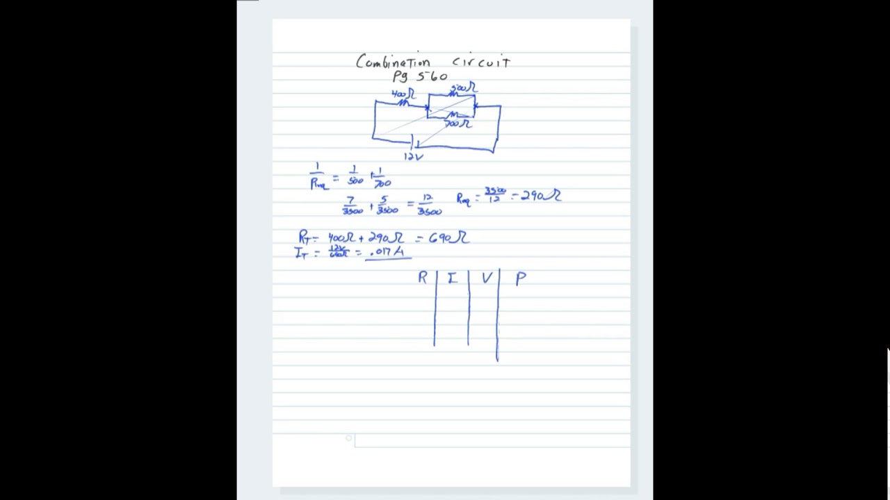 Basic Combination Circuit Analysis - YouTube
