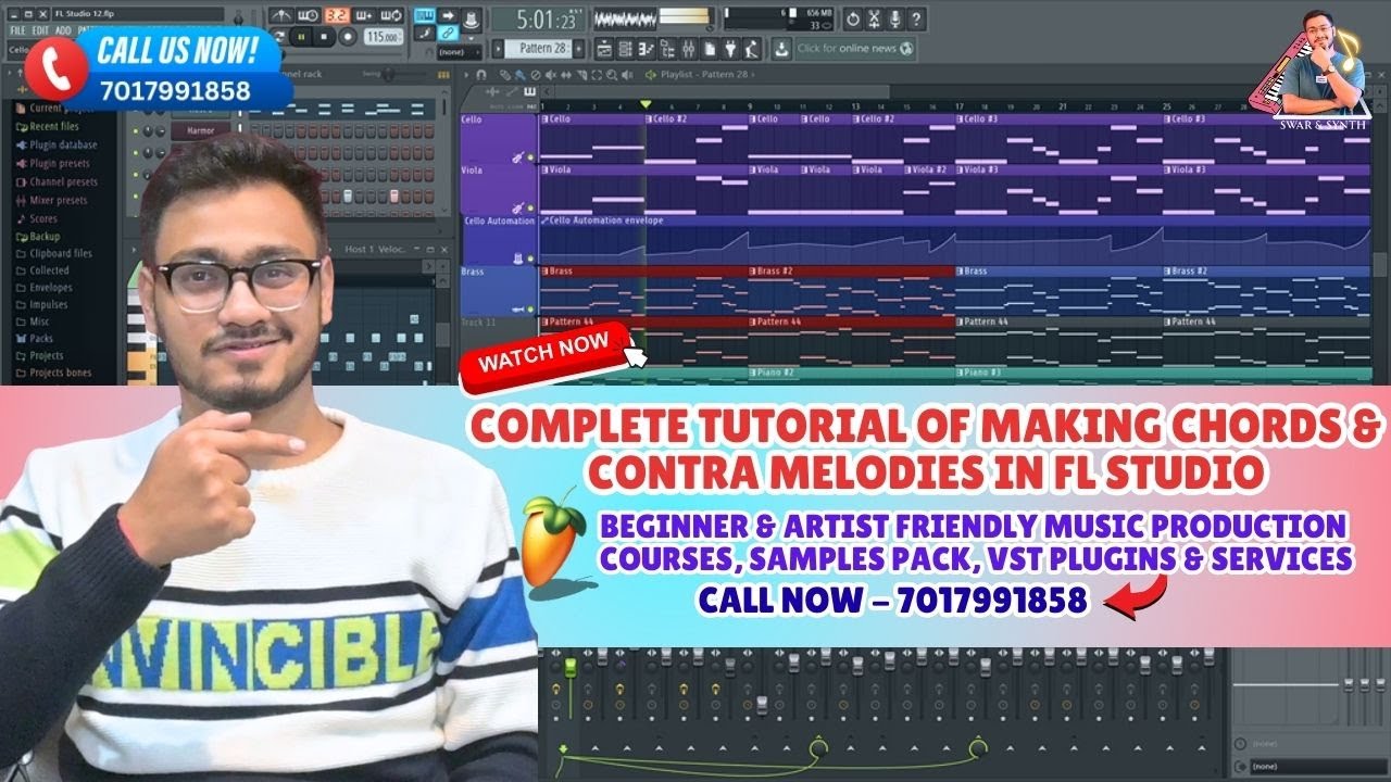Tutorial Of Making Chords & Contra Melodies | Digital Music Production ...