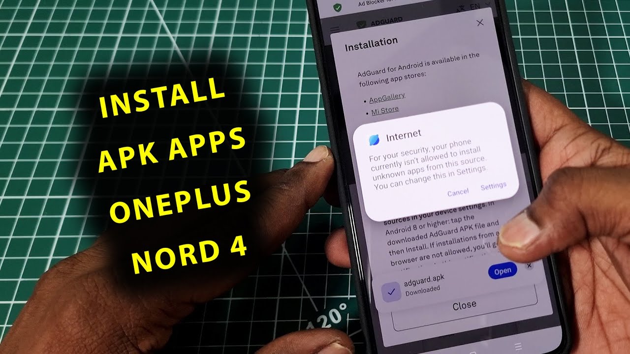 How To Install APK Files From Unknown Sources On OnePlus Nord 4! - YouTube