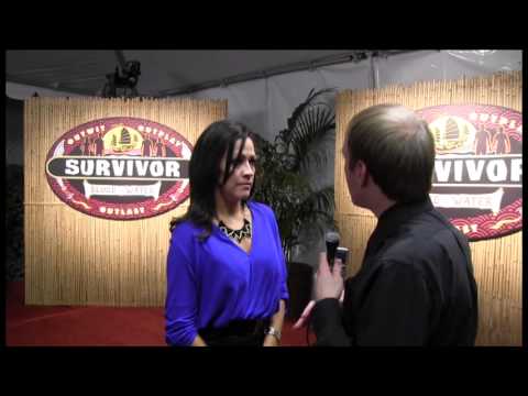 Laura Morett - Survivor: Blood Vs. Water red carpet interview - YouTube