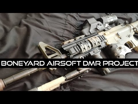 Airsoft SPR Boneyard Build (Airsoft DMR Scavenger Build Ramble) - YouTube