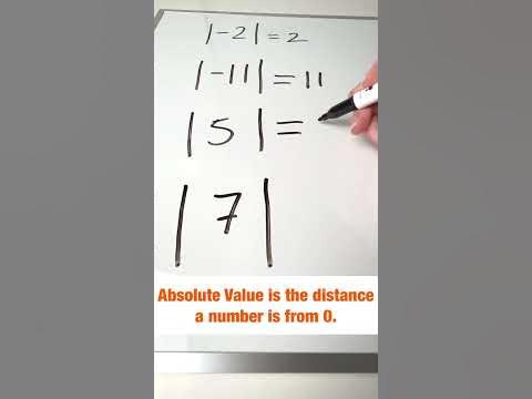 How to Find the Absolute Value of a Number Part I #absolutevalue # ...