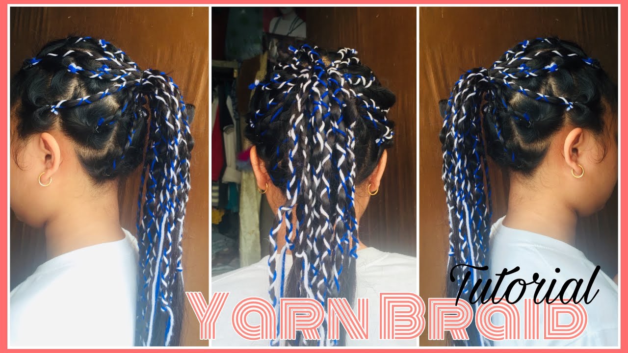 DIY YARN BRAID TUTORIAL (Dredlock) | Nissi Rucela ️ - YouTube