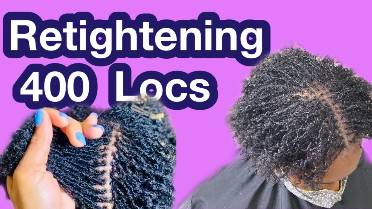 How I retighten 400 Locs - YouTube