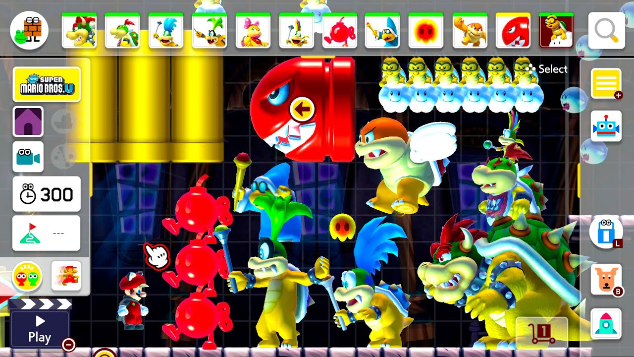 Super Mario Maker 2 All Bosses Course Maker (MEGA HARD Level!) - YouTube